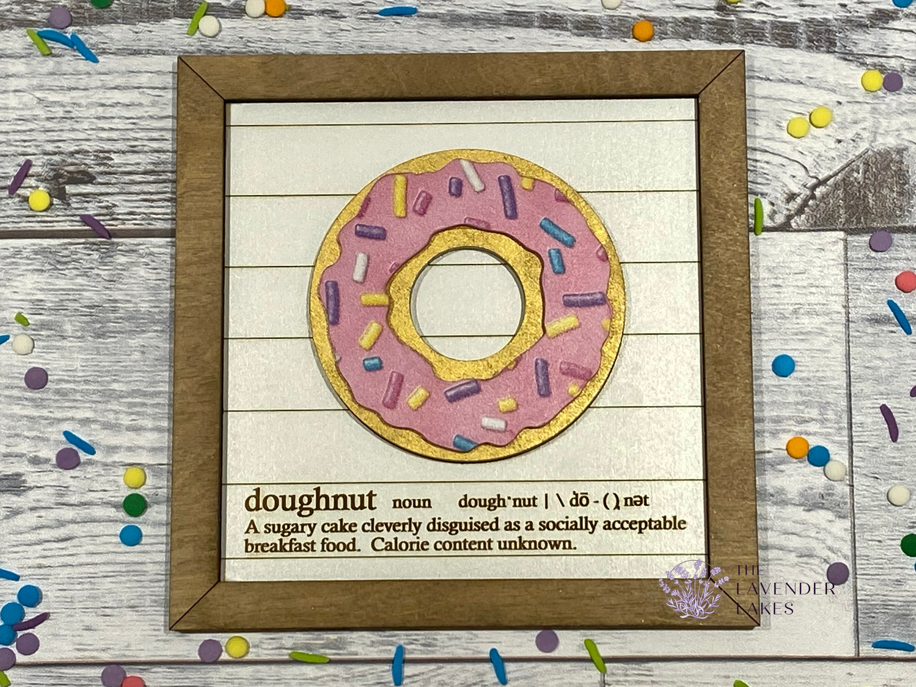 Doughnut Mini Sign – TheLavenderLakes